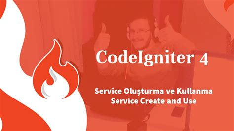 codeigniter 4 service oluşturma ve kullanma service create and use