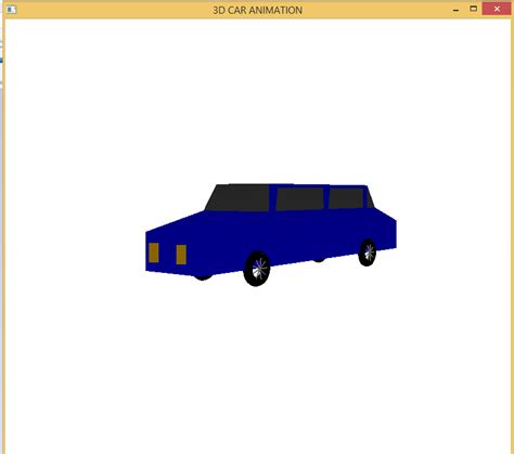 3d car animation cg opengl project vtupulse