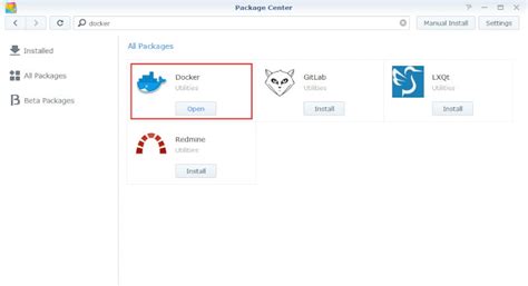 synology docker install