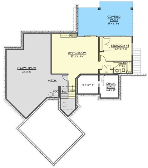 New American Home Plan With Walkout Basement 81718ab Architectural