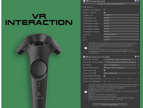 vr interaction input management unity asset store