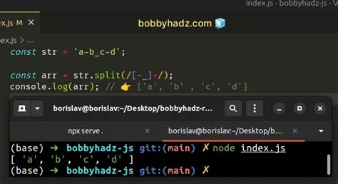 split a string with multiple separators using javascript bobbyhadz