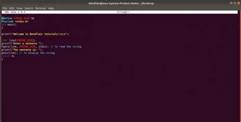strings in c c [with examples and quizzes] dataflair