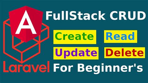 how to build fullstack crud application laravel 9 and angular 13