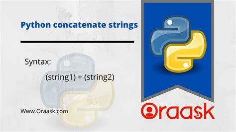 python concatenate strings oraask