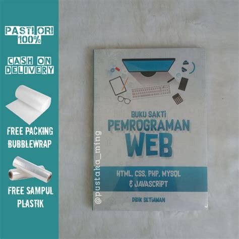 jual buku sakti pemrograman web html css php mysql and javascript