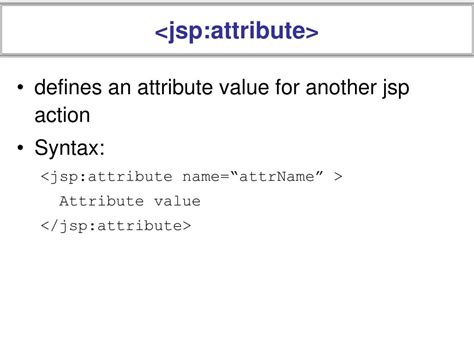 ppt jsp standard actions powerpoint presentation free download id