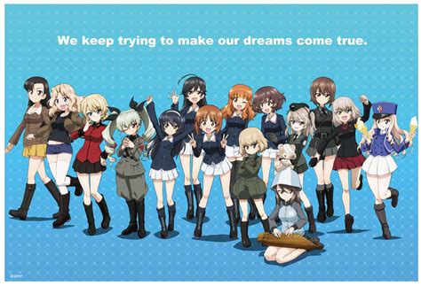 Girls Und Panzer Akiyama Yukari Anchovy Darjeeling Isuzu Hana Itsumi