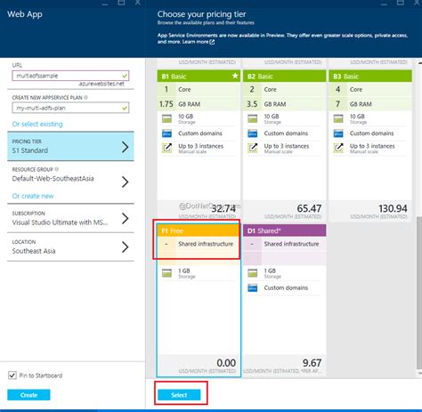 hosting multi adfs configured asp mvc website in azure webapps and