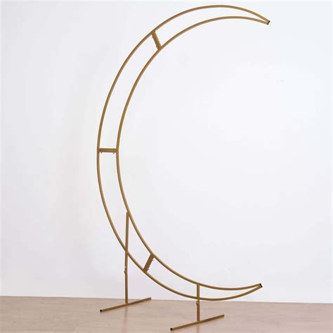 7 5ft Gold Metal Crescent Moon Wedding Arch Tableclothsfactory