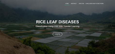 rice leaf diseases classification using cnn with transfer learning jp