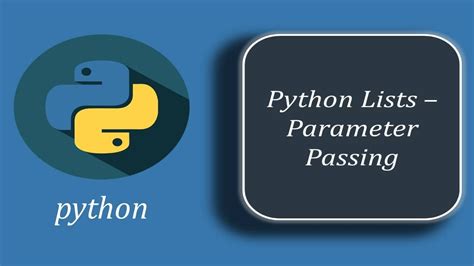 passing list as parameter to function passing list to a