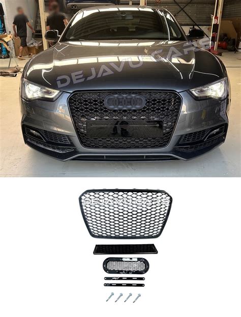 Rs5 Look Front Grill Black Edition For Audi A5 B8 Dejavu Cars