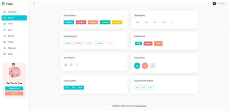 flexy next js open source mui template
