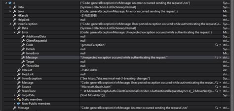 getting an error occurred while sending the request while trying to