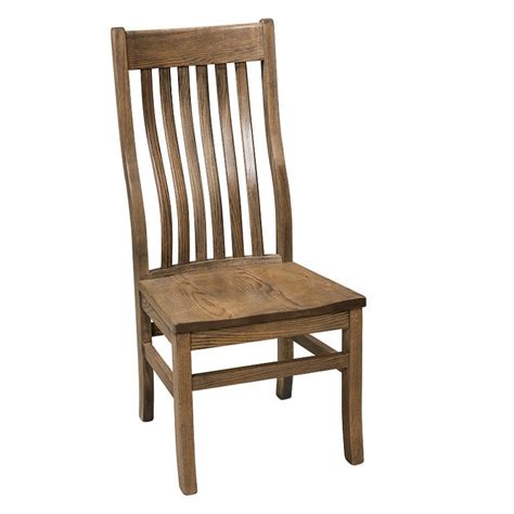 Solid Wood Slat Back Mission Dining Chair From Dutchcrafters Amish