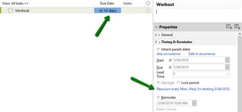 how to set a recurring task