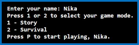 [solved] code a simple text based console game that implements at least