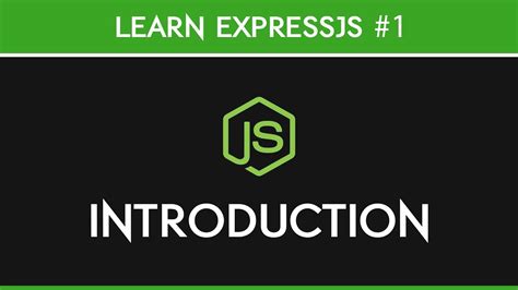 expressjs intro and project setup youtube
