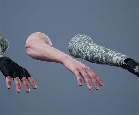 artstation fps first person arms 01 game assets