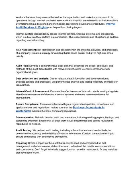 Ppt What Are The Roles And Responsibilities Of An Internal Audit Team