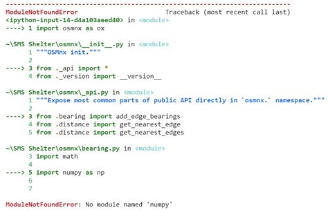 numpy modulenotfounderror after installing from github