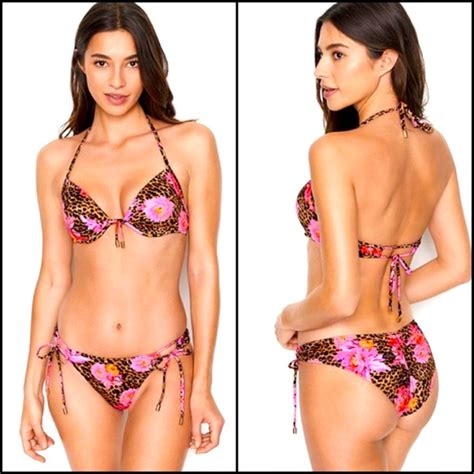Victorias Secret Swim Victorias Secret Floral Leopard Fabulous