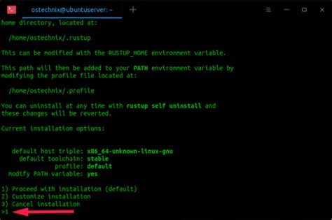 install rust programming language in linux ostechnix