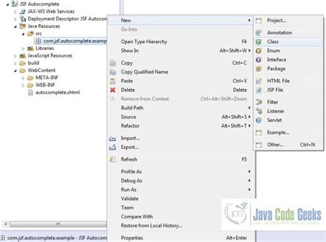 jsf autocomplete example examples java code geeks 2022