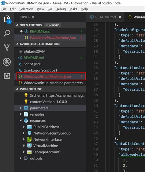 azure automation dsc config example marc kean