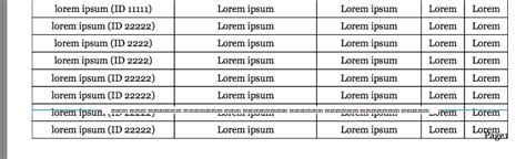 css html page printable dynamic table stack overflow