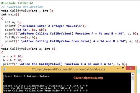 difference between call by value and call by reference in c