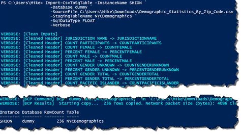 dynamic csv imports with powershell art of the dba