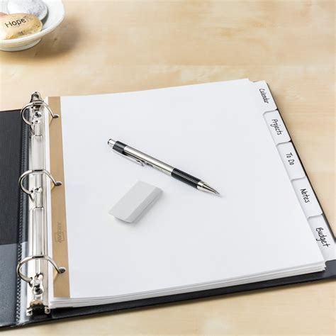 avery® big tab eraseable write on dividers 5 x divider s 5 write