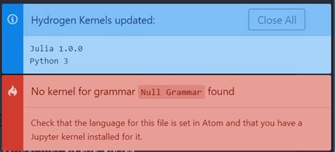 not working with julia · issue 1467 · nteract hydrogen · github