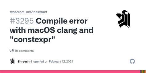 compile error with macos clang and constexpr · issue 3295