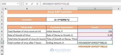 how to use excel exp function 5 examples exceldemy