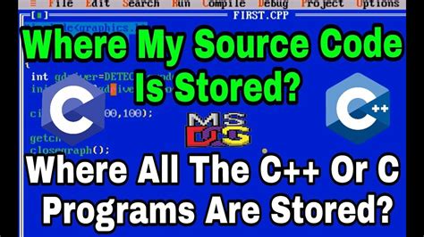where c c program source code is stored in computer where is the