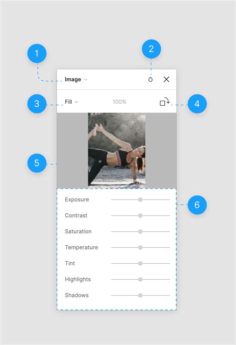 adjust the properties of an image figma help center