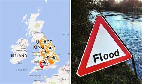 Uk Flooding Map Latest Flood Alerts And Met Office Warnings Uk