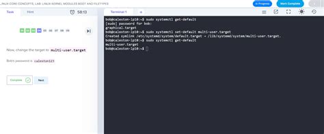runlevel issue with lab linux basics course kodekloud devops
