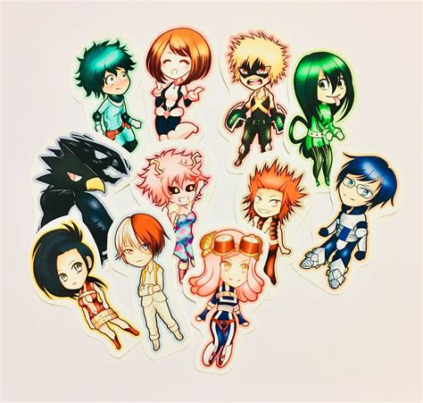 Boku No Hero Academia Stickers Etsy