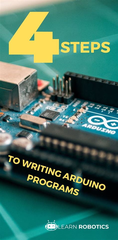 four steps to writing an arduino program arduino