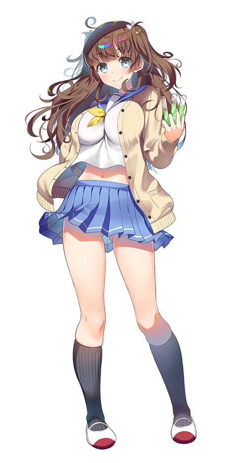 Safebooru 1girl Ahoge Asahina Hikage Black Legwear Blue Sailor Collar
