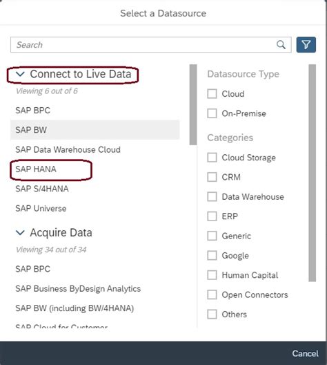 sap abap central sap analytics cloud live data connection to sap cloud
