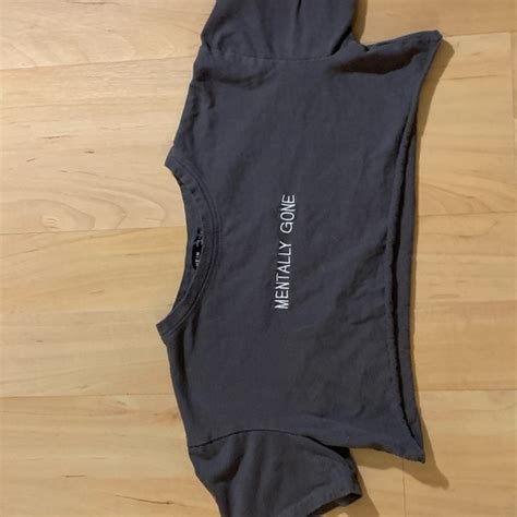 Shein Tops Mentally Gone Crop Top Poshmark