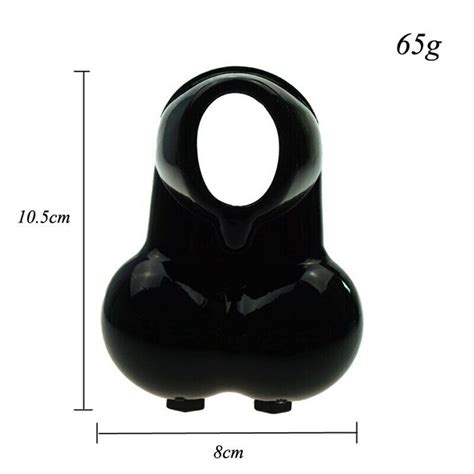 Male Ball Scrotum Testicle Squeeze Rings Cage Soft Stretcher Enhancer