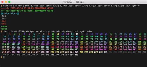 unix how to colorize diff on the command line stack overflow