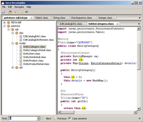 dive in oracle java decompiler in jdeveloper