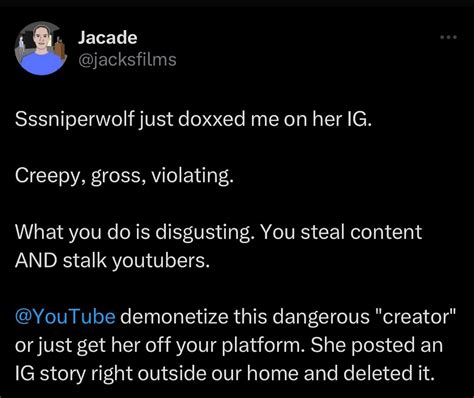The Entire Jacksfilms Vs Sssniperwolf Drama Explained